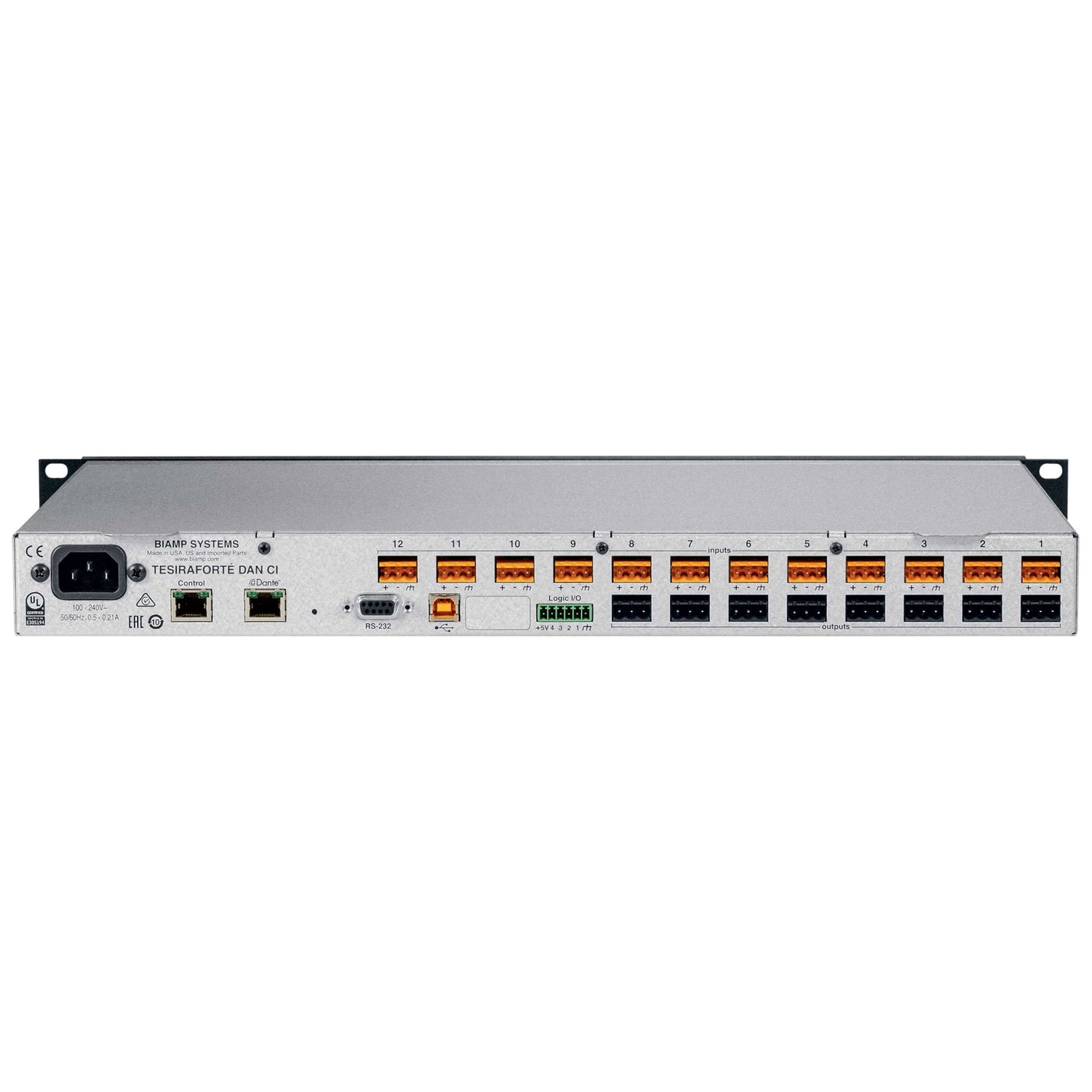 Biamp TesiraFORTE DAN CI Fixed I/O DSP – SoundPro