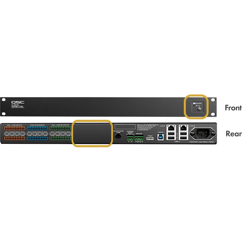 Q-SYS Core 110f Network + Analog I/O Processor (V2) – SoundPro