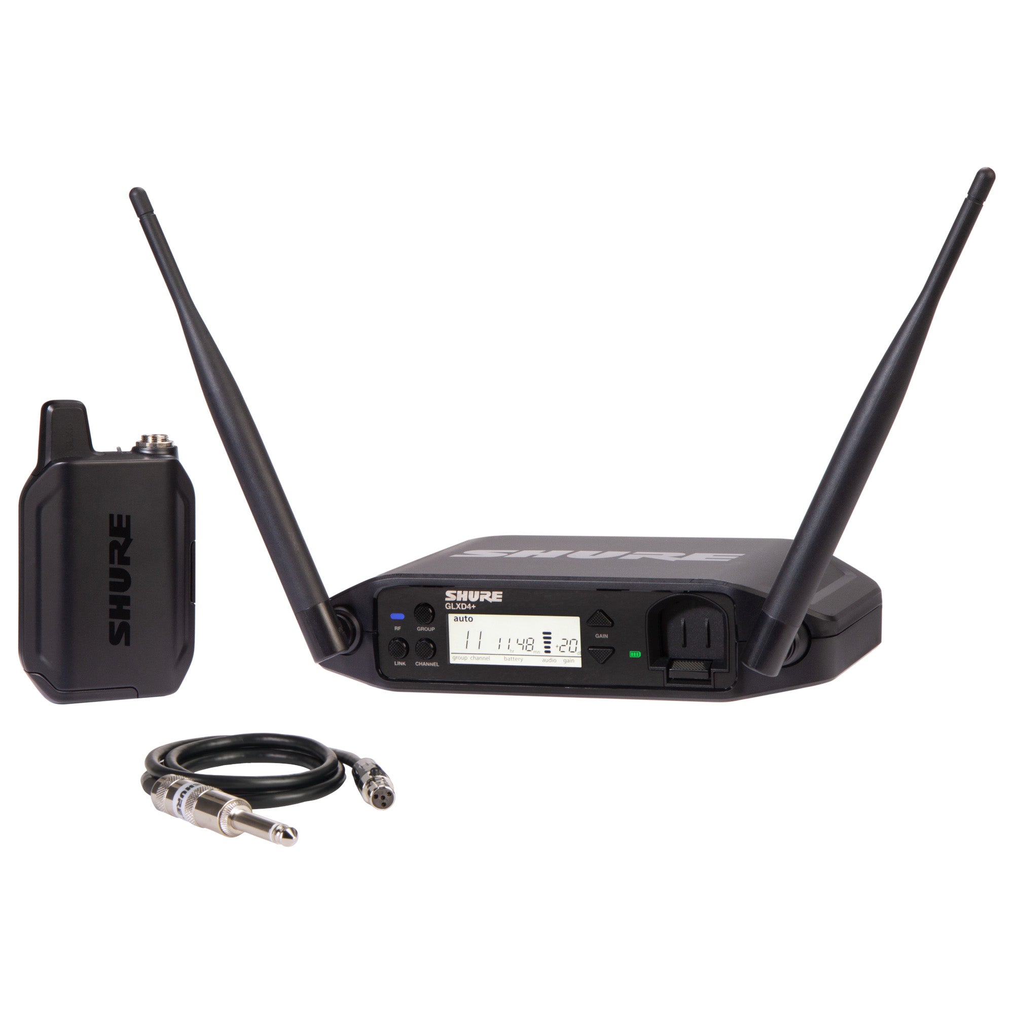 Shure GLXD14+ Dual Band Wireless Bodypack System – SoundPro
