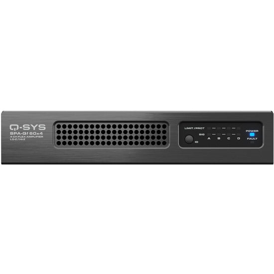 Q-SYS SPA-Qf 60x4 Four-Channel Network Amplifier | Q-SYS – SoundPro
