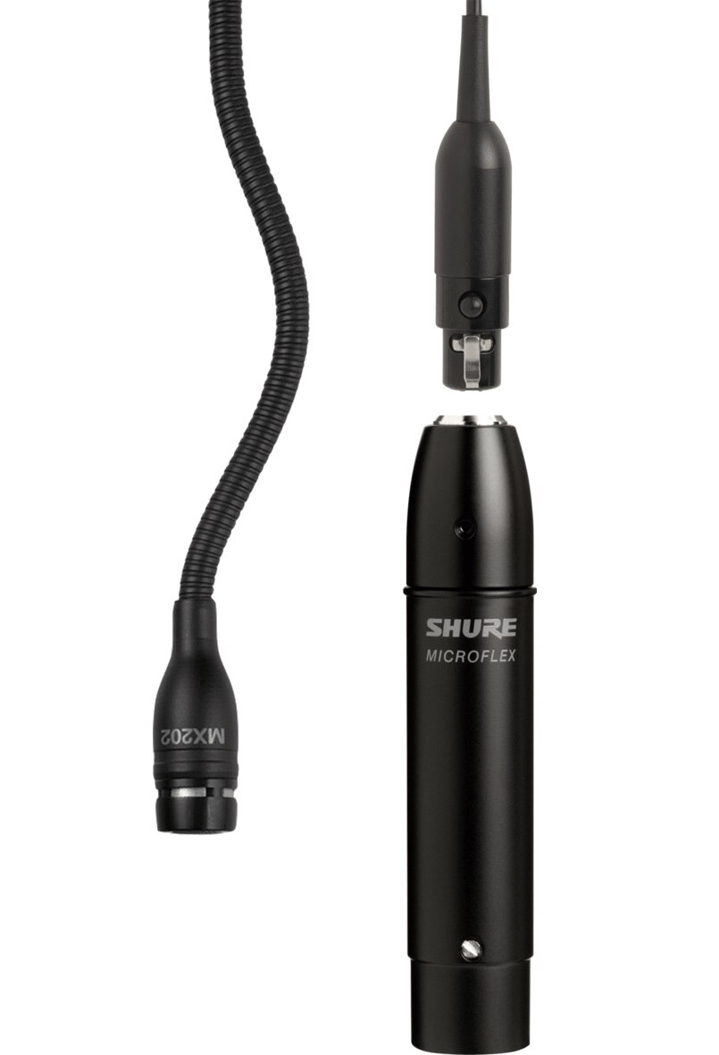 Shure MX202 Microflex Condenser Overhead Microphone | Model: MX202BP/N ...