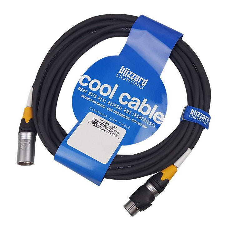Blizzard Cool Cable 3-Pin IP65 Rated DMX Cable | Length: 25 feet – SoundPro