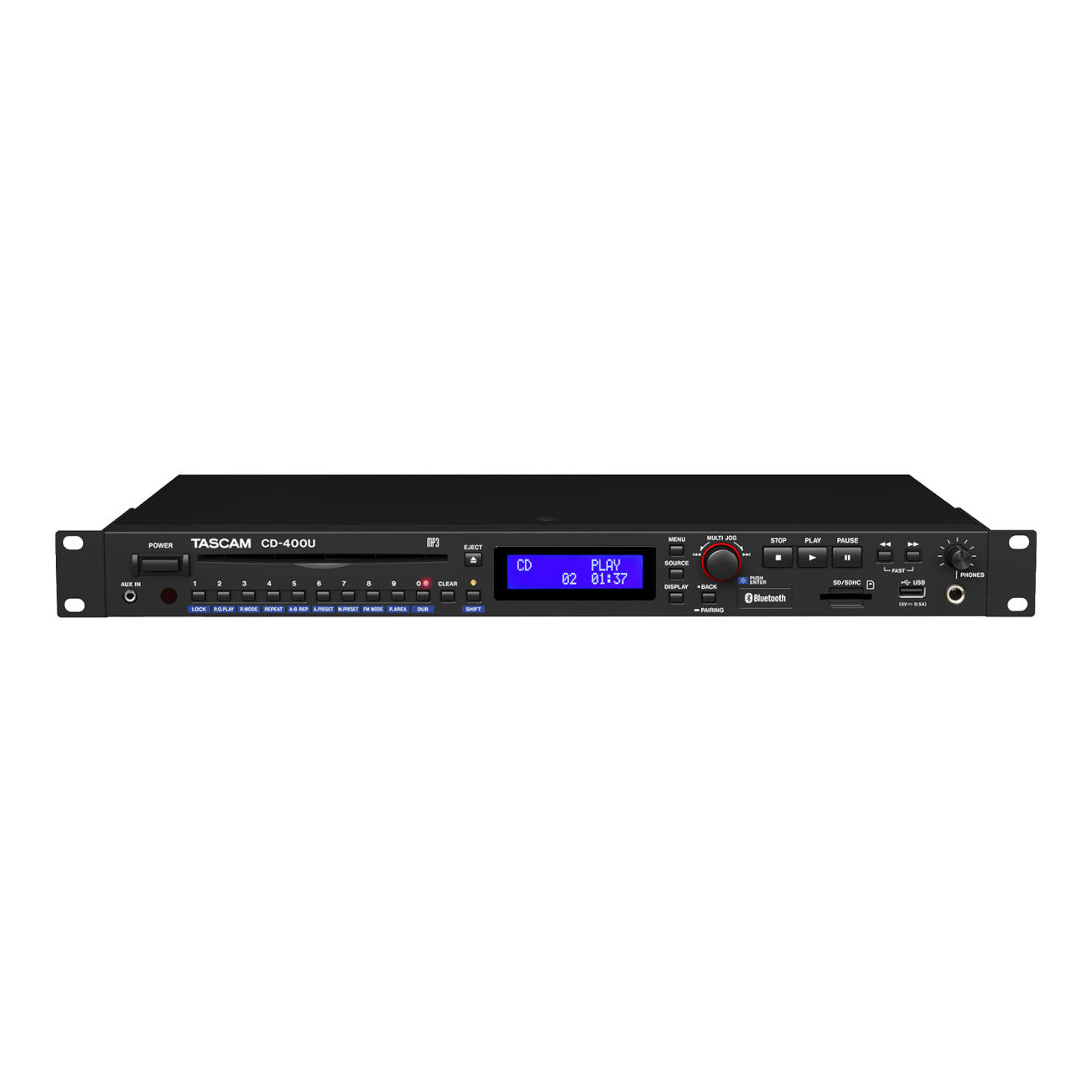 TASCAM CD-400U CD/SD/USB Player with Bluetooth Receiver | TASCAM – SoundPro