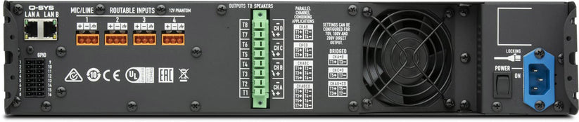 Q-SYS CX-Q 4K4 Four-channel Network Amplifier – SoundPro
