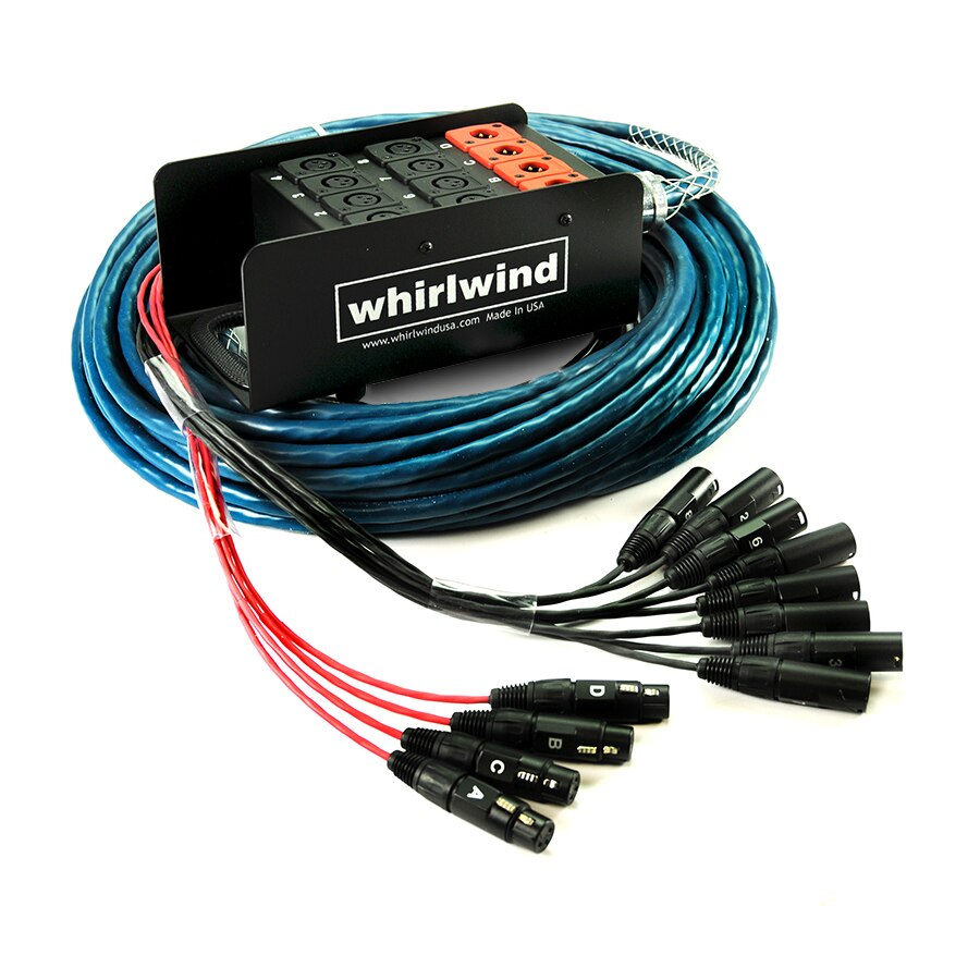 Whirlwind MS-8-4-XL Medusa Standard Audio Snake | Length: 50 feet ...