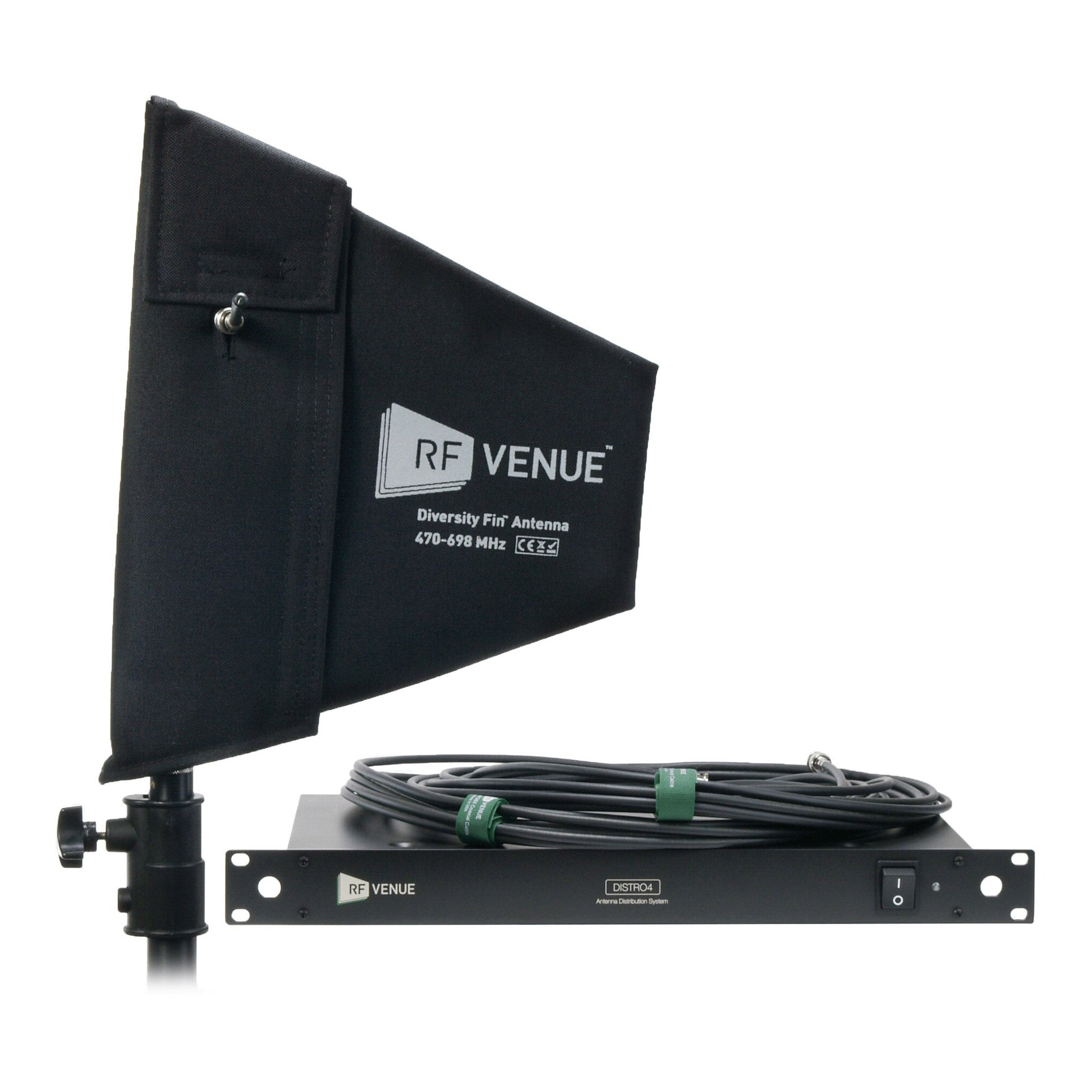 RF Venue DFIN & DISTRO4 Distribution System Bundle with Antenna – SoundPro