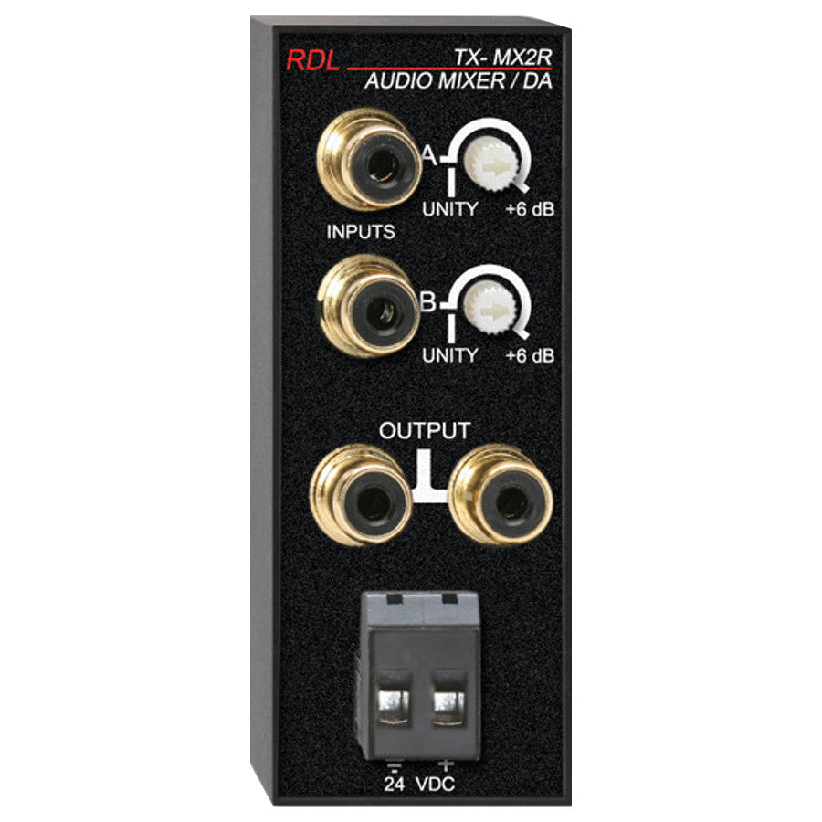 RDL TX-MX2R Audio Mixer/Distribution Amplifier – SoundPro
