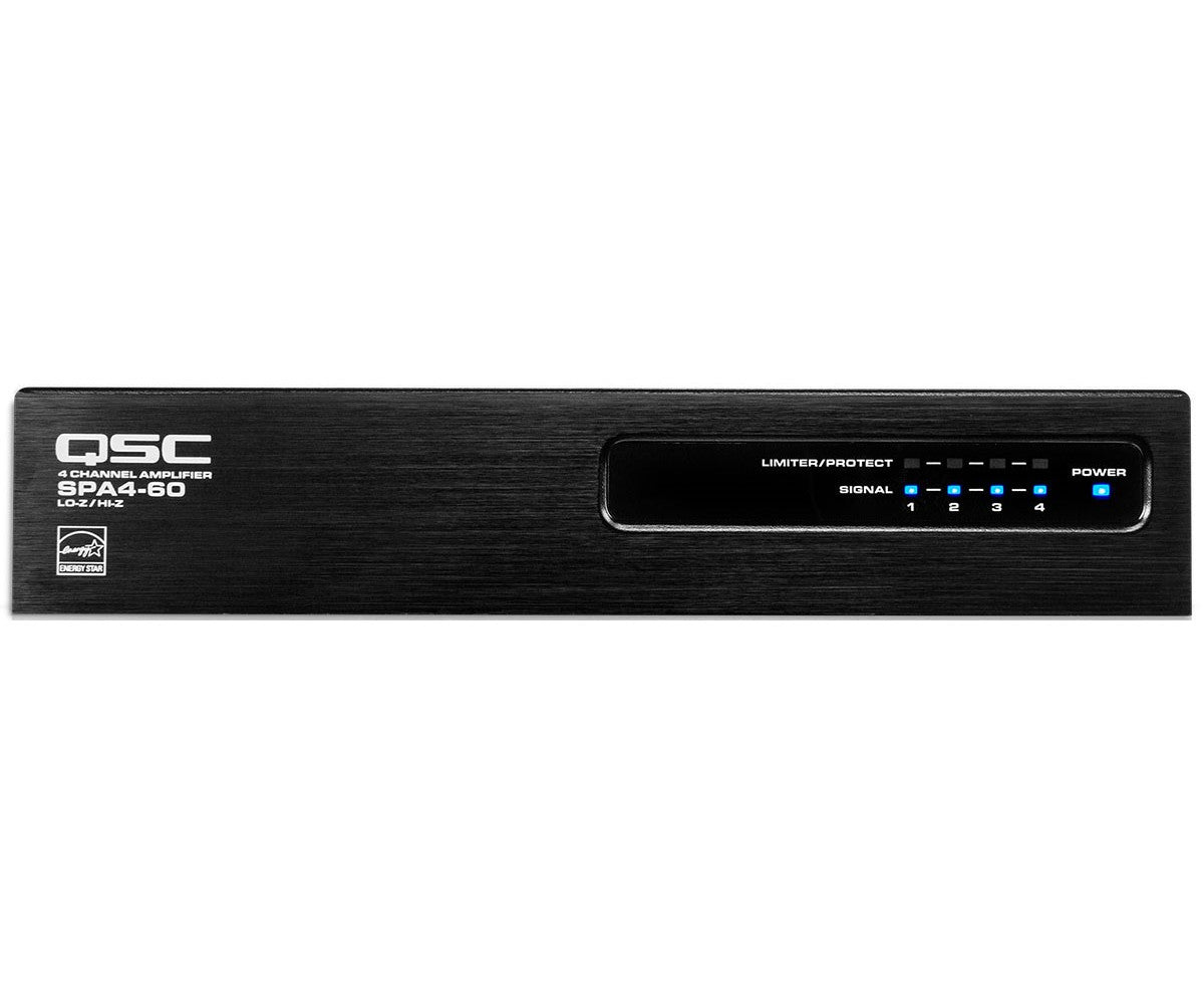 QSC SPA4-60 4-Channel 60W Power Amplifier – SoundPro